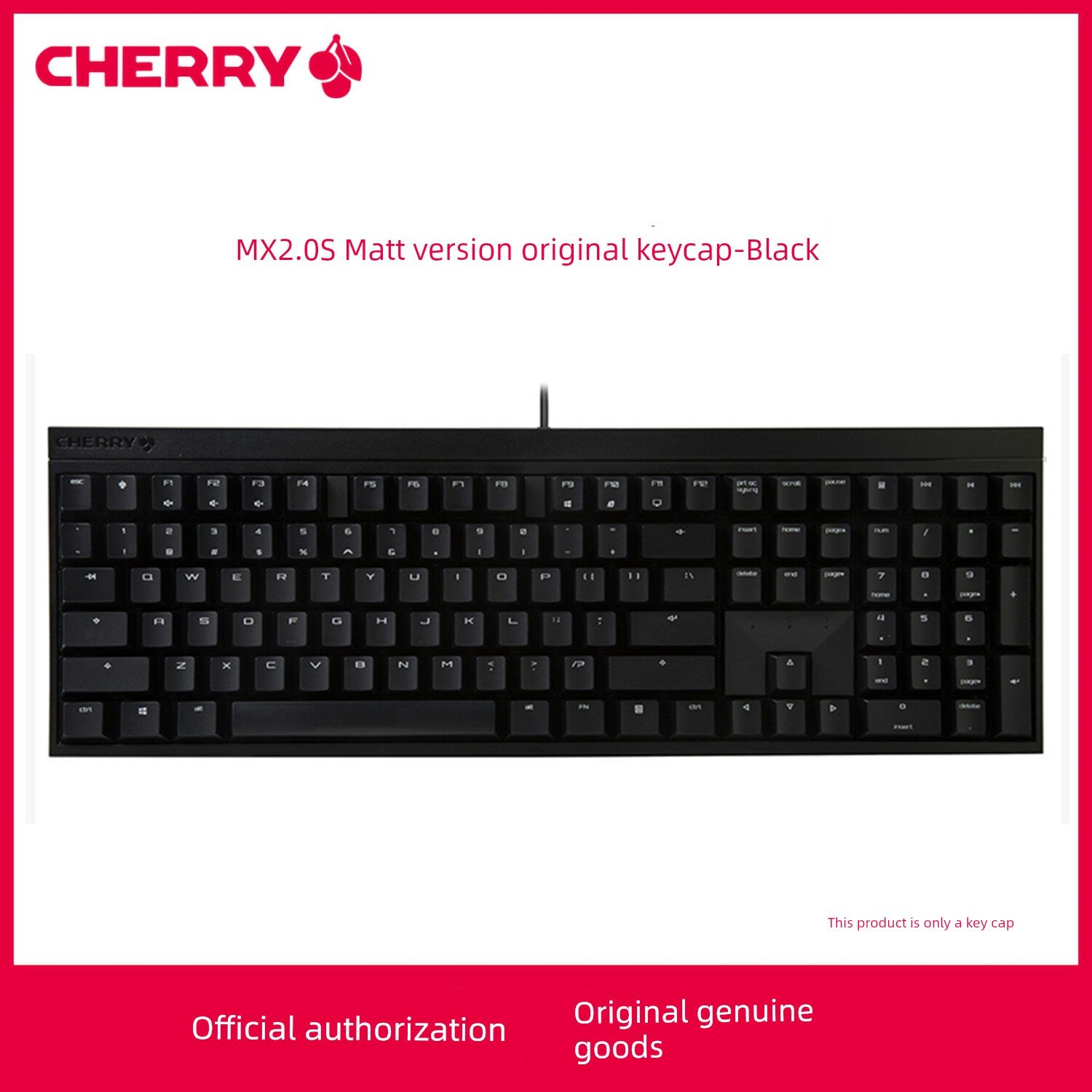 Оригинальные полупрозрачные кейкапы CHERRY с оригинальной боковой гравировкой MX1.0, MX8.0, MX3.0S, G80-3000S