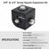 SZJELEN 3/8" & 1/4" Screw Square Expansion Kit, черный