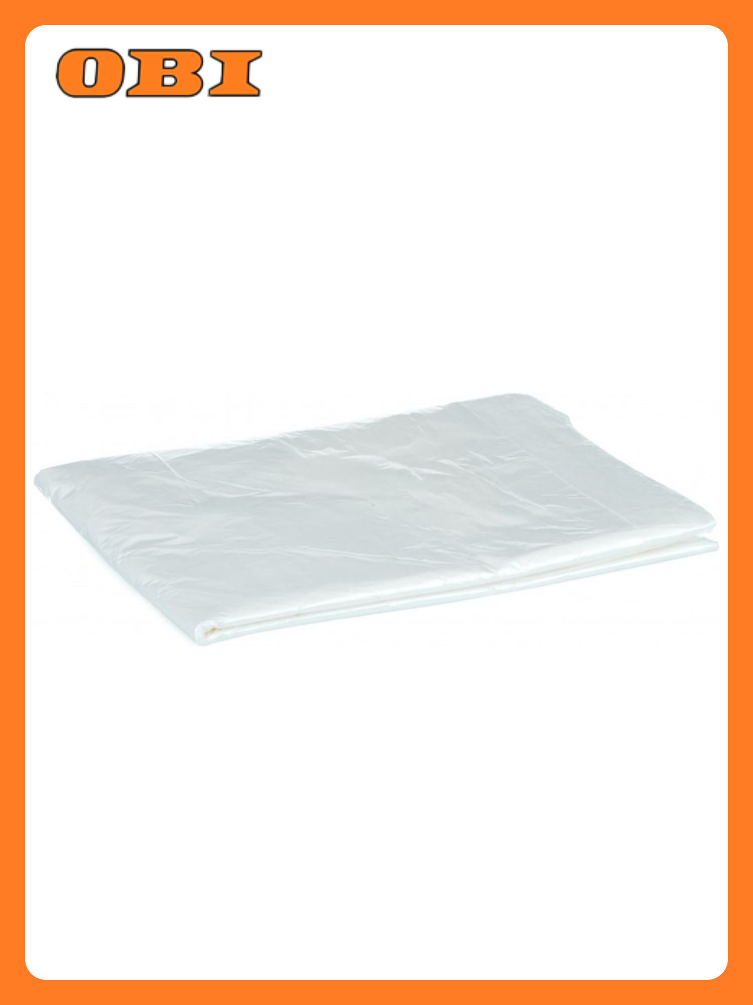 Пленка UNIBOB 87969, пылезащитная, полиэтилен, 8 мкм, 2x50 м