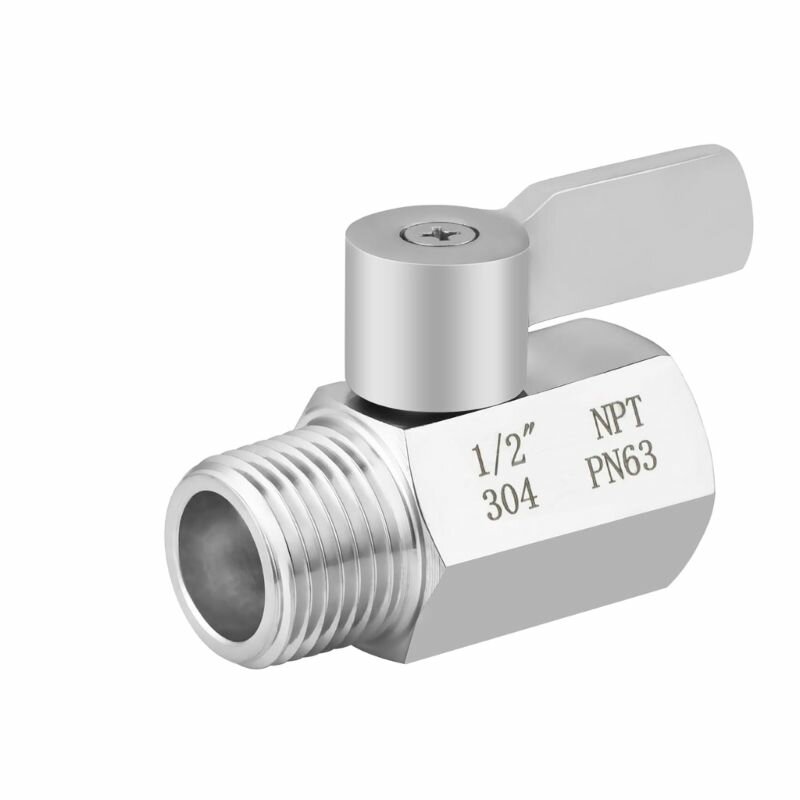 Мини-шаровой кран G1/2 из нержавеющей стали PN63