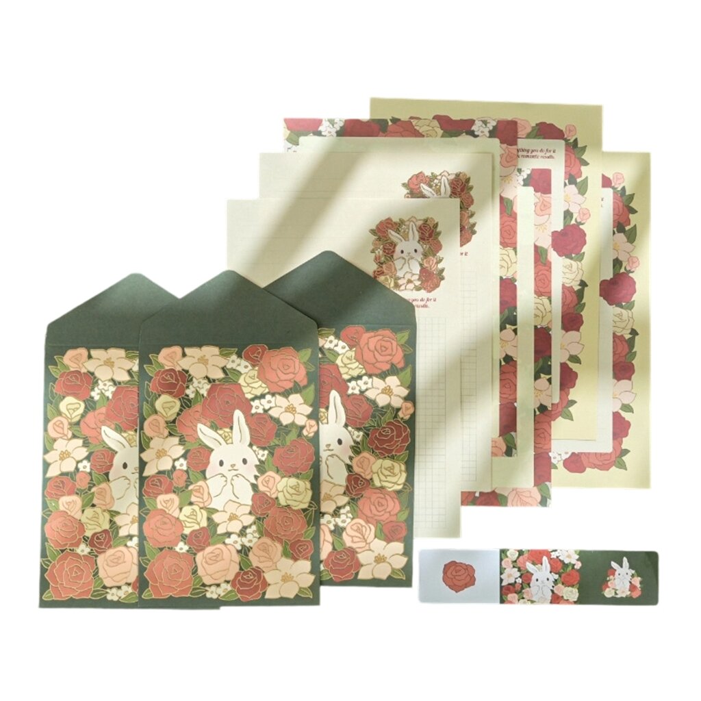 Элегантные конверты для писем с тисненым рисунком Розы, Устойчивая бумага для записей для пар, украшение для альбомов с вырезками из артефактов
