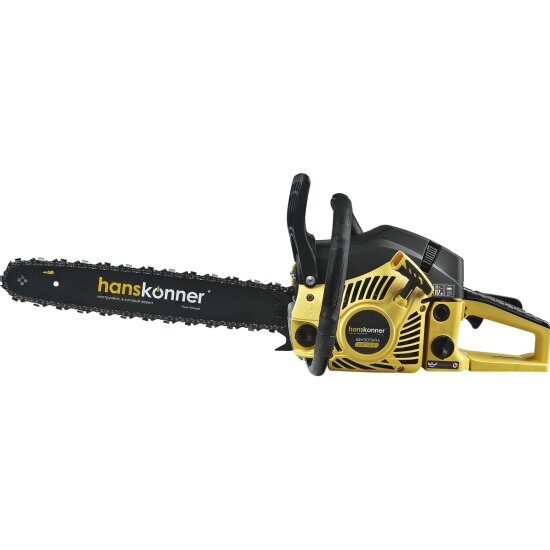 Бензопила Hanskonner 1.8 кВт, шина 18", 72 звена, шаг цепи 0,325" HGC5218