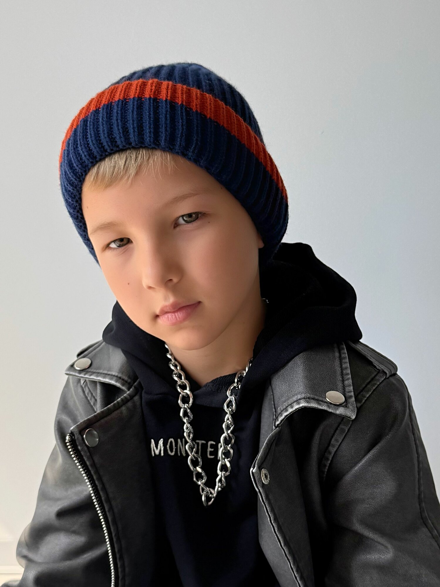 Шапка-бини Осень-зима 2025 для мальчиков