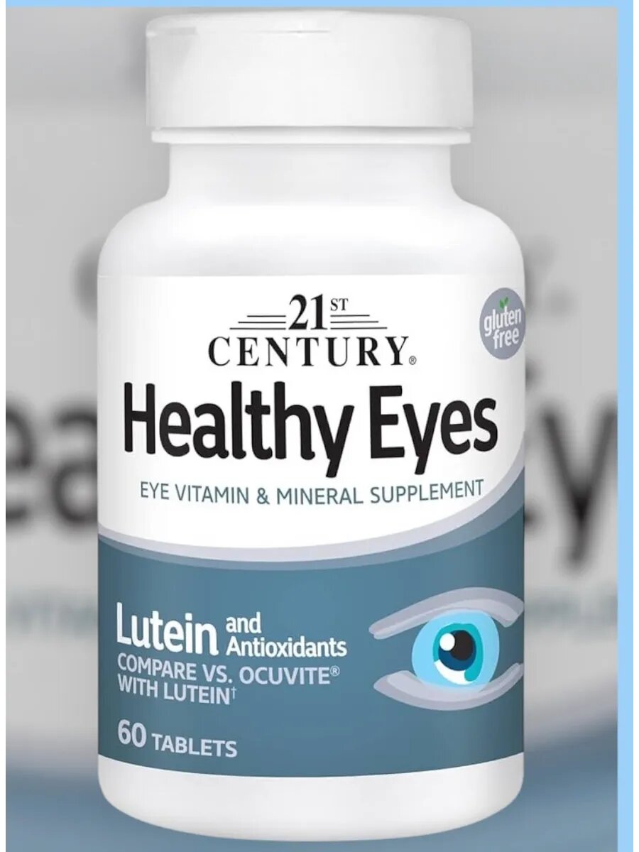 21st Century Healthy Eyes with Lutein Tablets, 60 Count
