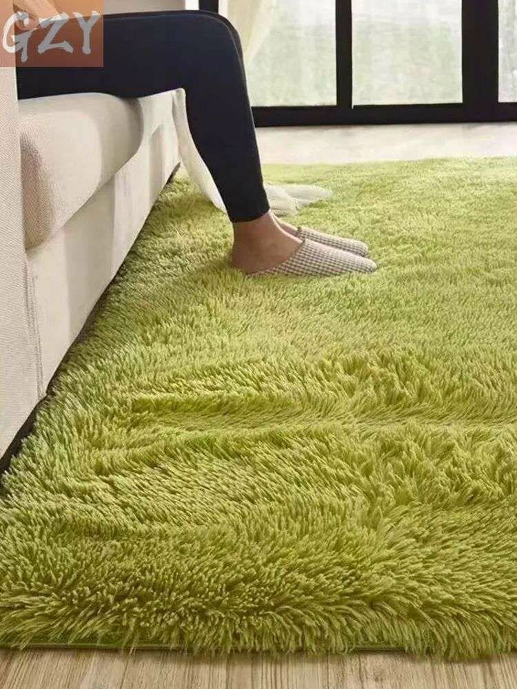 Плюшевый ковер, плюш, Трава зеленая, 140x200 см для гостиной спальни детской комнаты, нескользящей пушистой комнаты