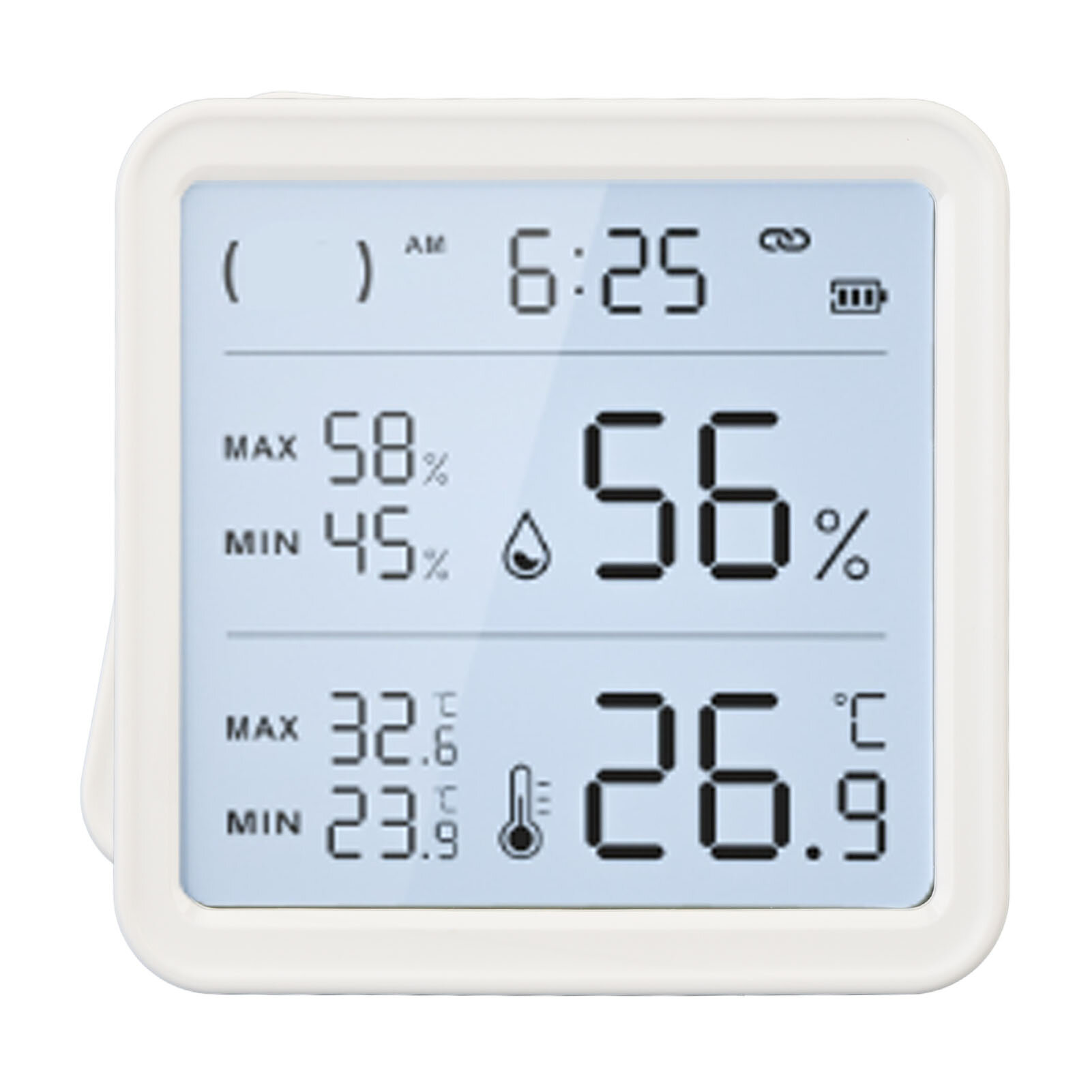 Датчик влажности температуры от -9,9 до 60 ℃ батарея с аккумулятором от 0%RH до 99%RH Digital Wi -Fi Гигометр термометров Wi -Fi