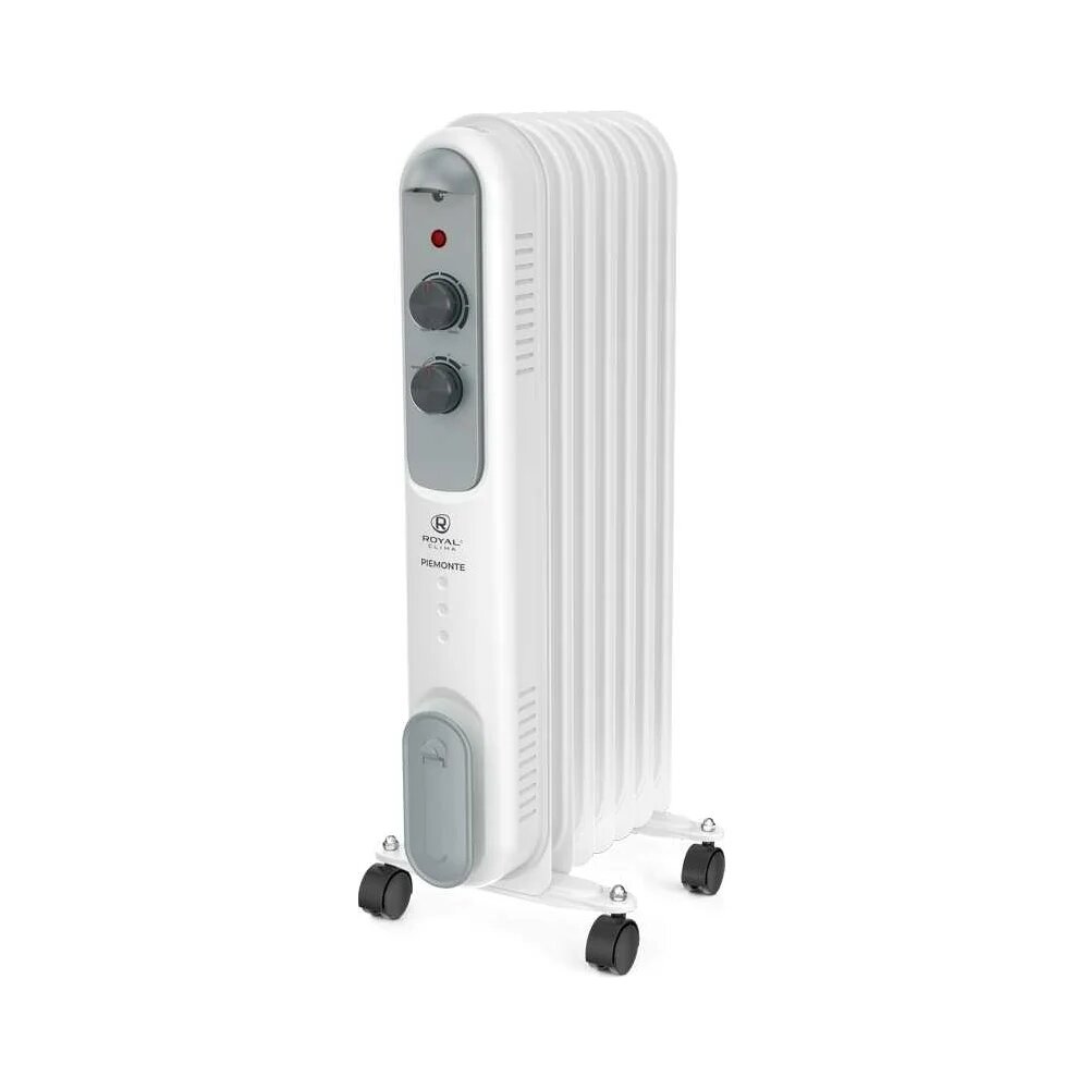 Масляный радиатор Royal Clima PIEMONTE ROR-P7-1500M с регулируемым термостатом и световым индикатором