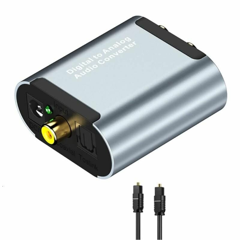 Частота дискретизации 192 кГц металлические ЦАП преобразователи цифровые оптические коаксиальные в аналоговые, Основное волокно