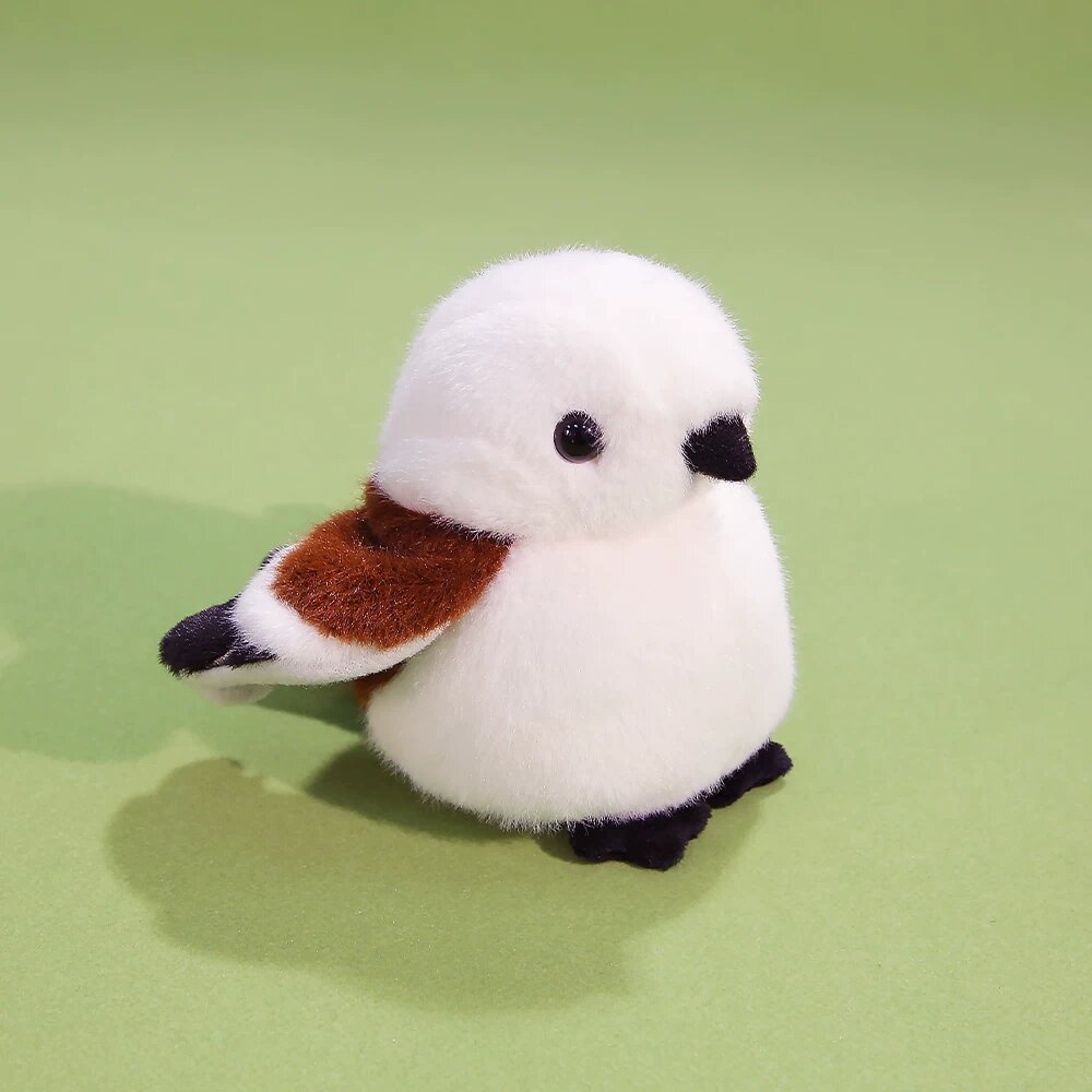 Настоящая плюшевая игрушка-птичка, имитирующая пение, в виде сороки, украшение, подвеска, подарок для детей и девочек