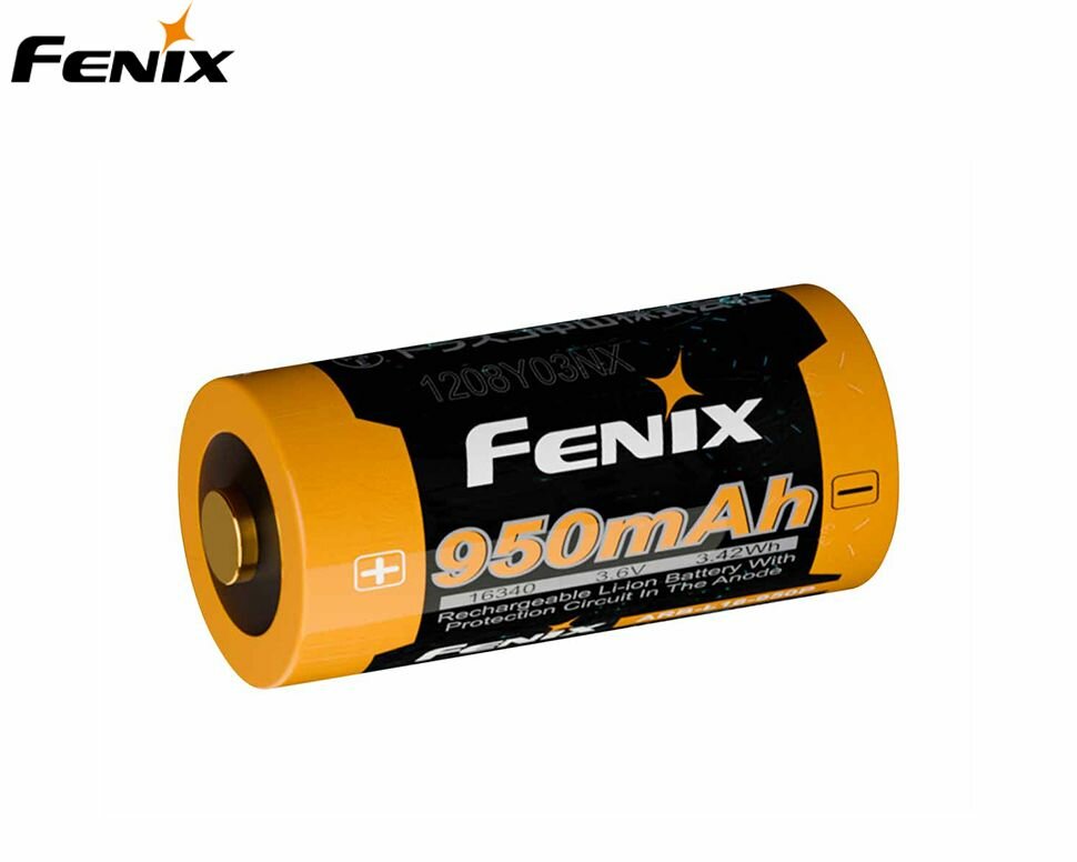 Аккумулятор Fenix ARB-L16-950P (16340) 3,6 В. 950 mAh