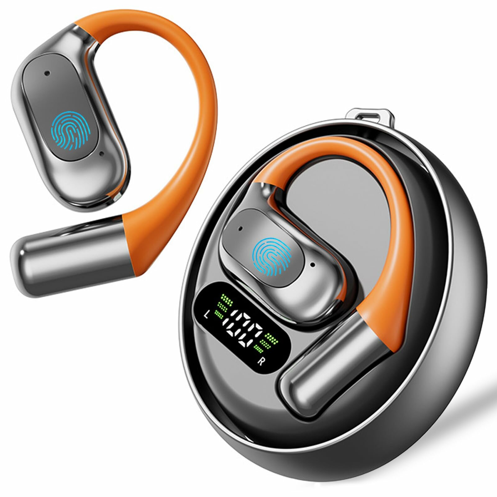 Наушники для перевода M113 с искусственным интеллектом, открытая конструкция, не вкладывающиеся в уши, 5.49, поддержка AAC/SBC, диапазон передачи 10 м, диафрагма колонки 13 мм, чувствительность 100дБ+3дБ, импеданс 32Ом+15%, мощность 5мВт,