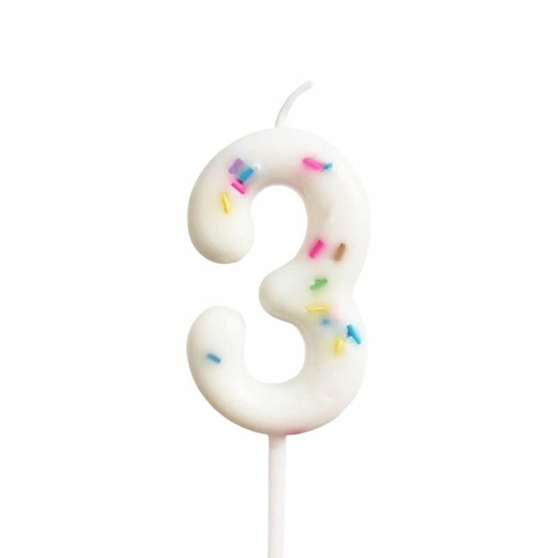 Креативные детские цифровые украшения для торта на день рождения из воска-3