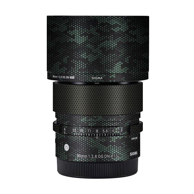 Защитная пленка для объектива Sigma 90mm F2.8 DG DN Sony E-mount чешуя змеи зеленый 3M