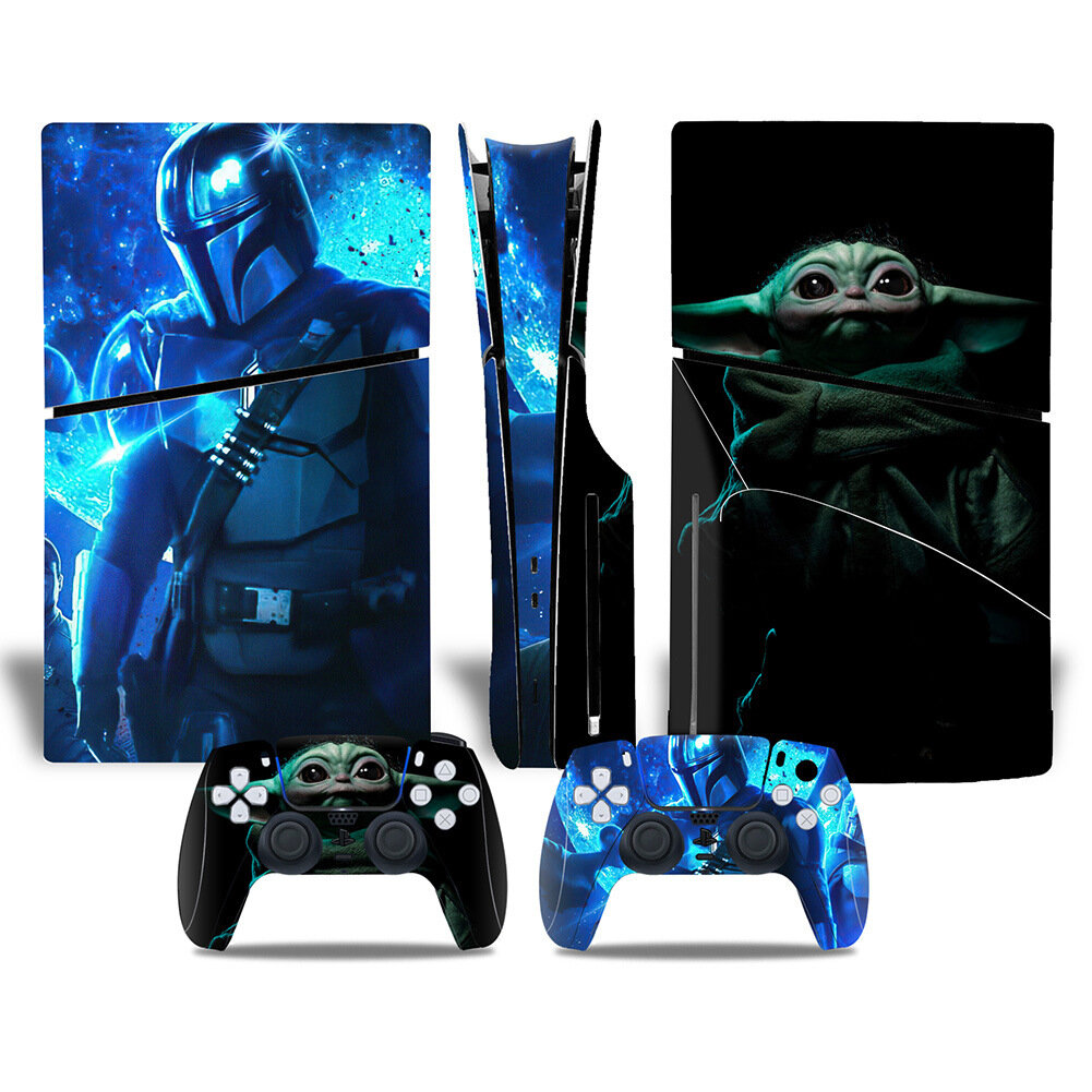 Наклейка для PS5 Slim, игровая консоль PS5, цветная пленка для версии PS5S с оптическим приводом, полноразмерная защитная пленка для консоли P5SLIM.