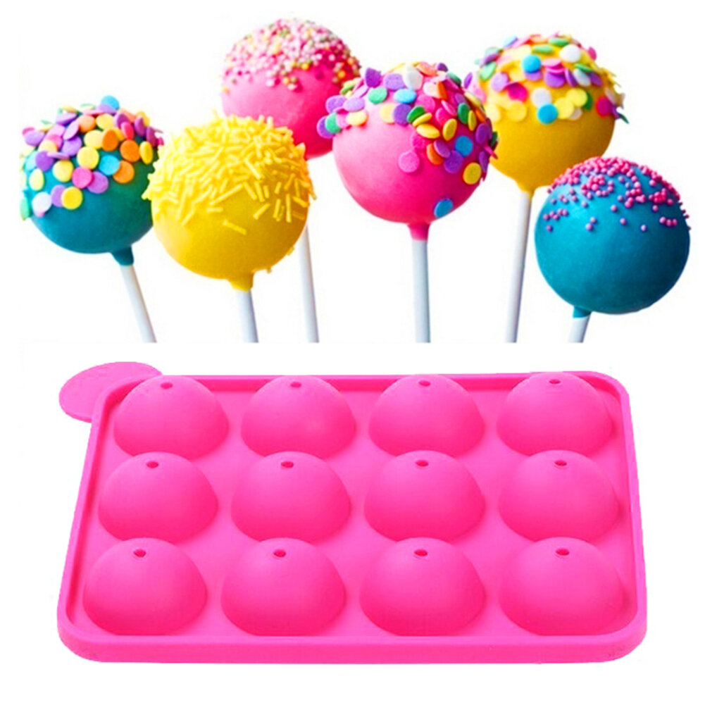 12 отверстий силиконовая форма для леденцов на палочке шоколадный торт лоток для льда DIY инструмент для выпечки