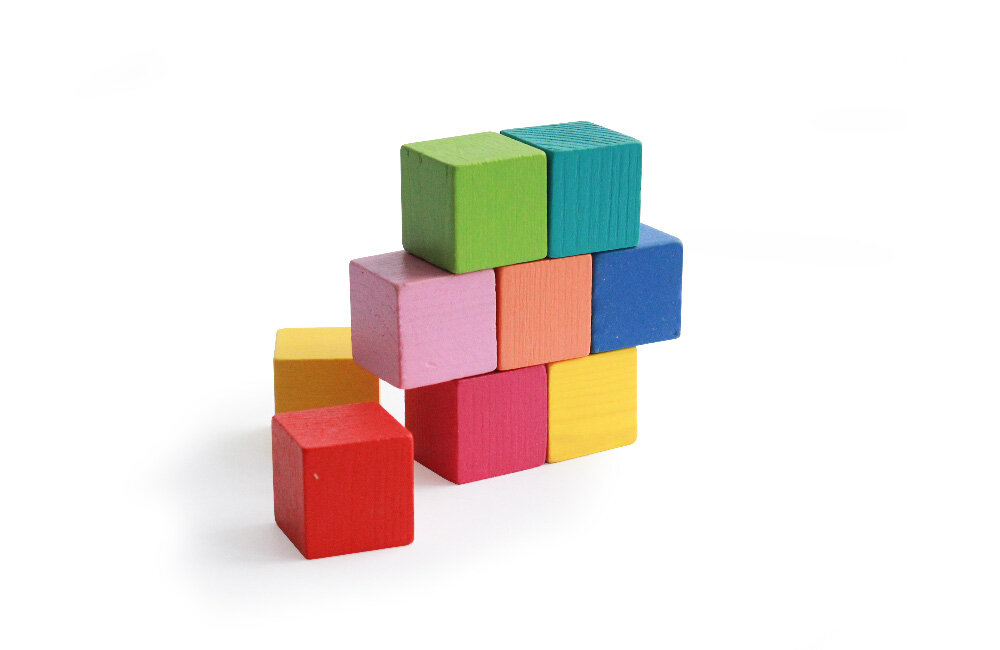 Томик Кубики мини 9 шт (дерево) 1-43 с 2 лет