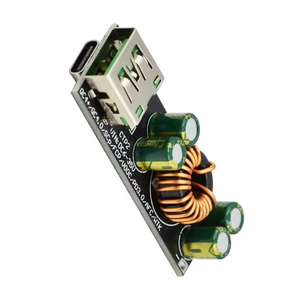 Модуль адаптера быстрой зарядки 60 Вт DC6-35V К USB Type C С поддержкой PD3.0 QC4.0