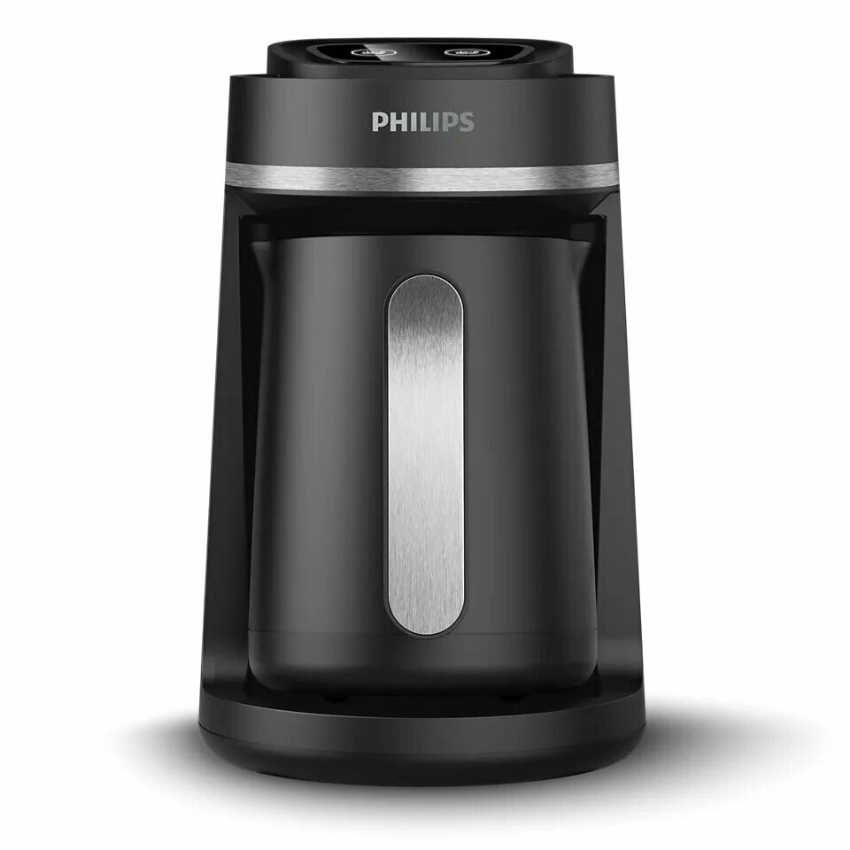 Philips Кофеварка рожковая Турка электрическая HDA150/61, серебристый, черный