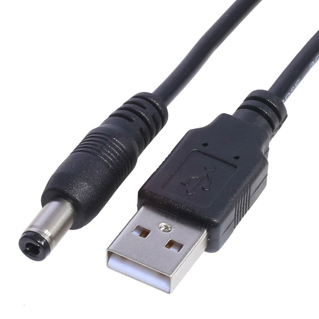 USB-кабель для питания с разъемами DC 5V, 5.5x2.5 мм