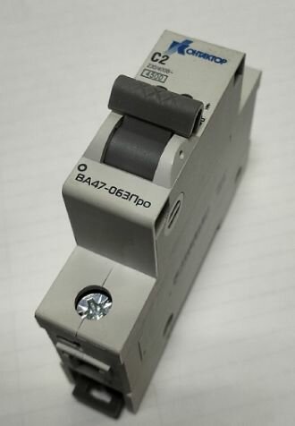 Выключатель автоматический трехполюсный ВА47-063Про 1Р С2 Контактор