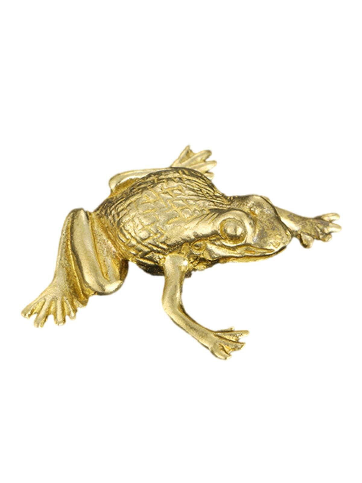 Латунные Статуэтки лягушек, Статуэтки животных, декоративные предметы для украшения дома