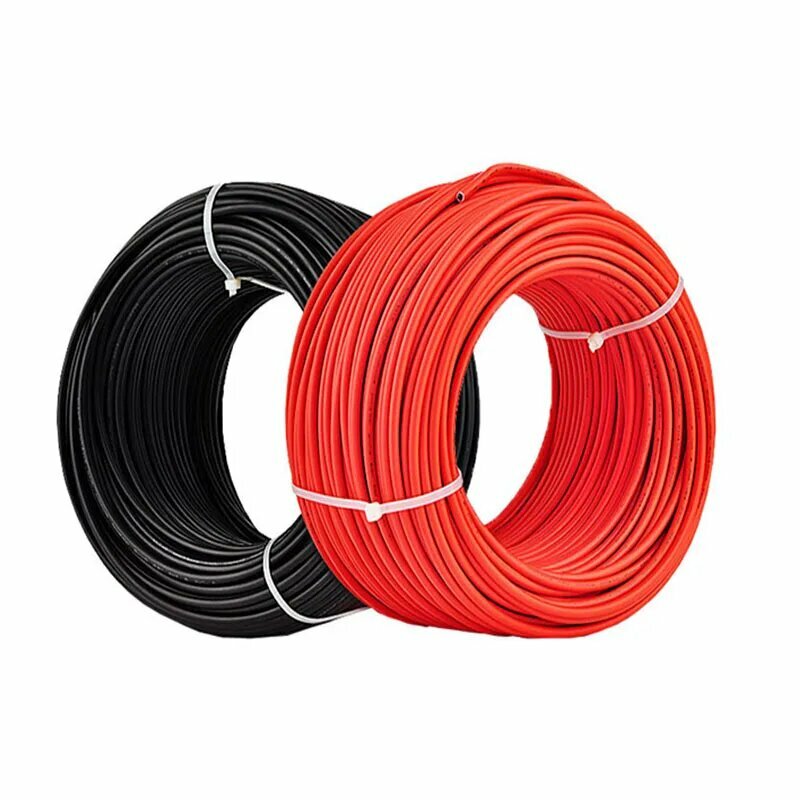 Солнечный кабель 10/12/14/16AWG черный/красный 16 AWG 1.5mm2, Red and Black, 10m 32.8ft
