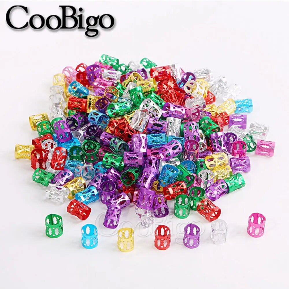 Кольца для кос CooBigo, цвет Mix Color Send, 100 шт
