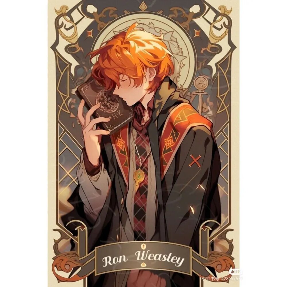 Алмазная Мозаика "Гарри Поттер Арт" 40х50 См Алмазная Вышивка / Картина Стразами Подарков / Украшения