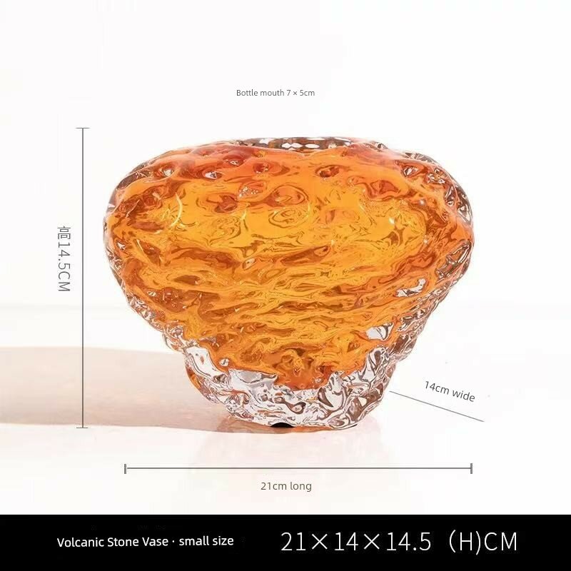 Ваза из хрустального стекла Swarovski, вулканический камень, входная ваза для стола, украшения для гостиной, цветочная