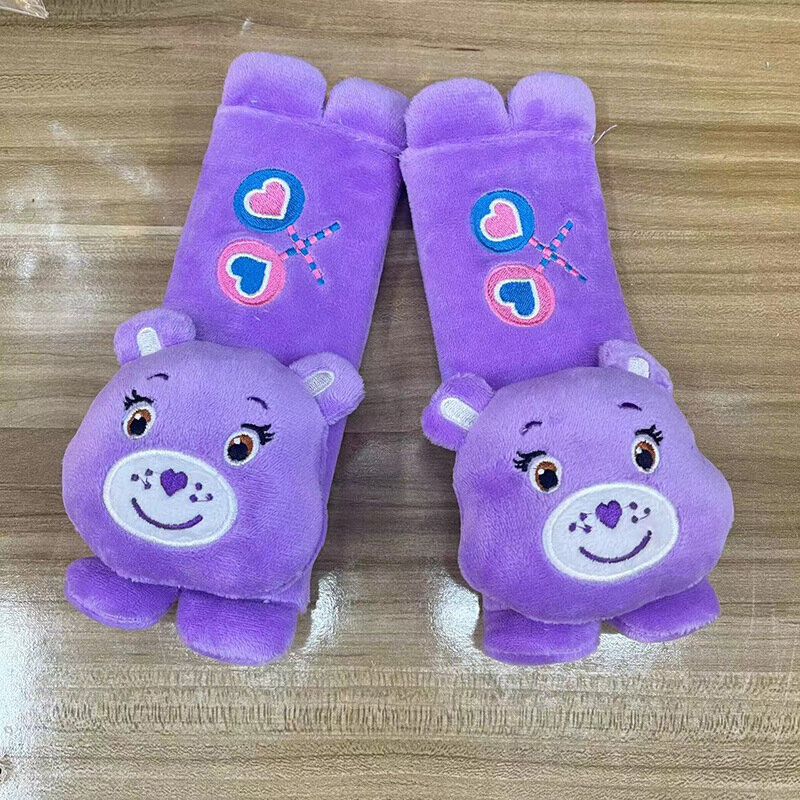 Чехол для ремня безопасности в японском стиле Shin-chan Cinnamoroll Stitch, плечевой ремень, детский автомобильный интерьер, плюшевый плечевой подушка для ремня безопасности