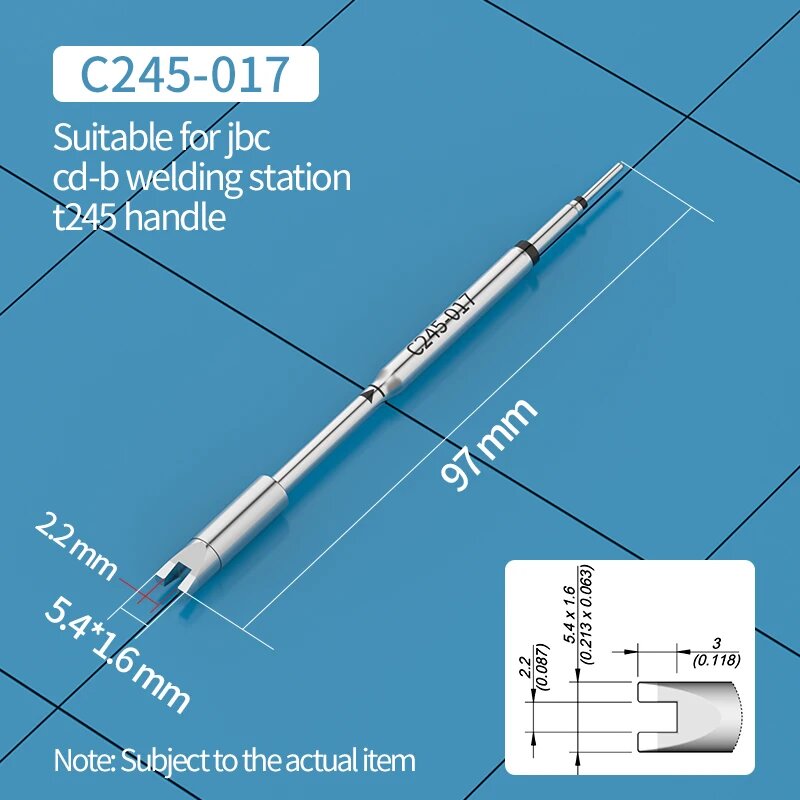 Наконечники для паяльника JBC C245 (набор 9 шт.)