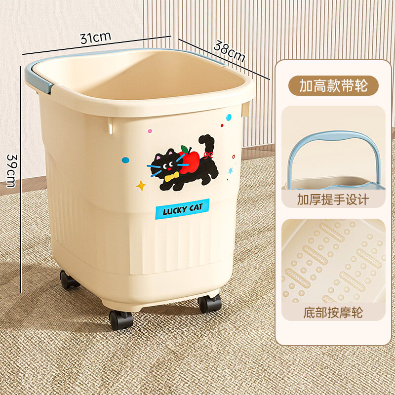 Переносной ванночка для ног, ведро для домашнего использования, глубокое ведро для ног до колена, ванночка для здоровья ног, ведро для мытья ног с крышкой для общежития