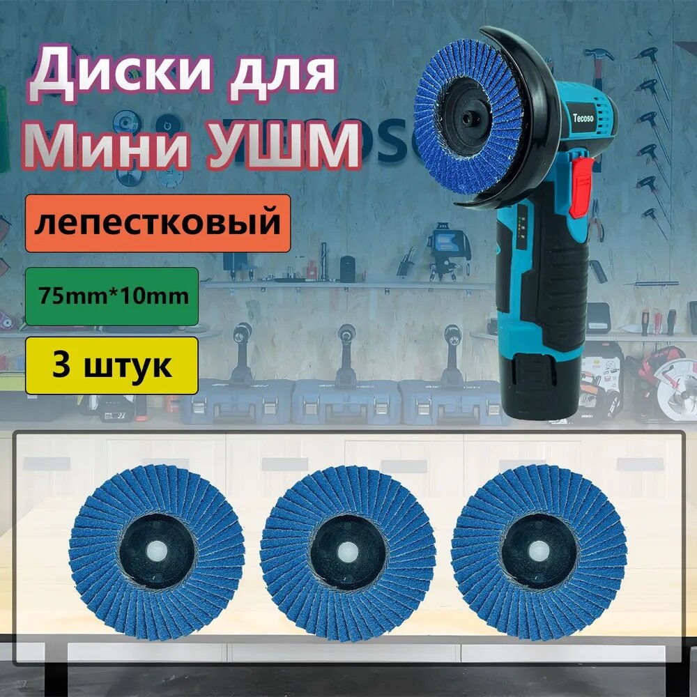Круг шлифовальный 75.5 x 4 x 10; 80 зуб.