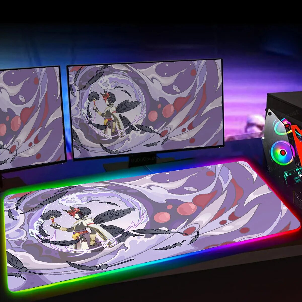 RGB коврик для мыши BuDuCoost 500x1000mm, Цвет: A12