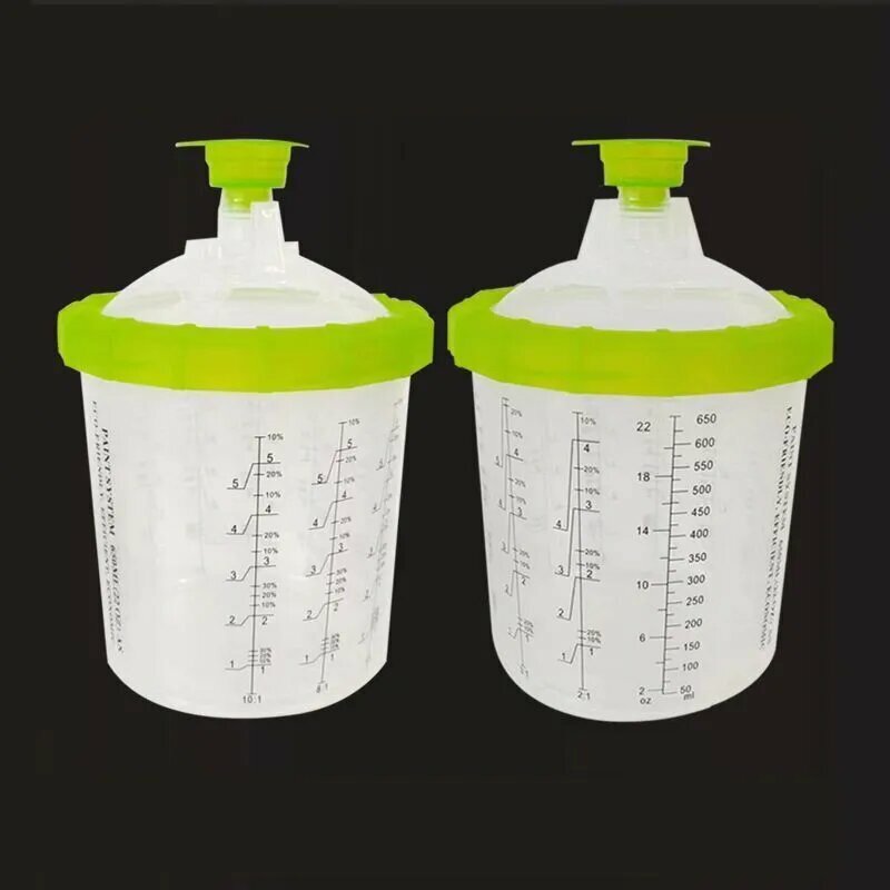 Набор одноразовых бачков PPS Бачок пластиковый верхний для краскопульта, универсальный 50 шт.