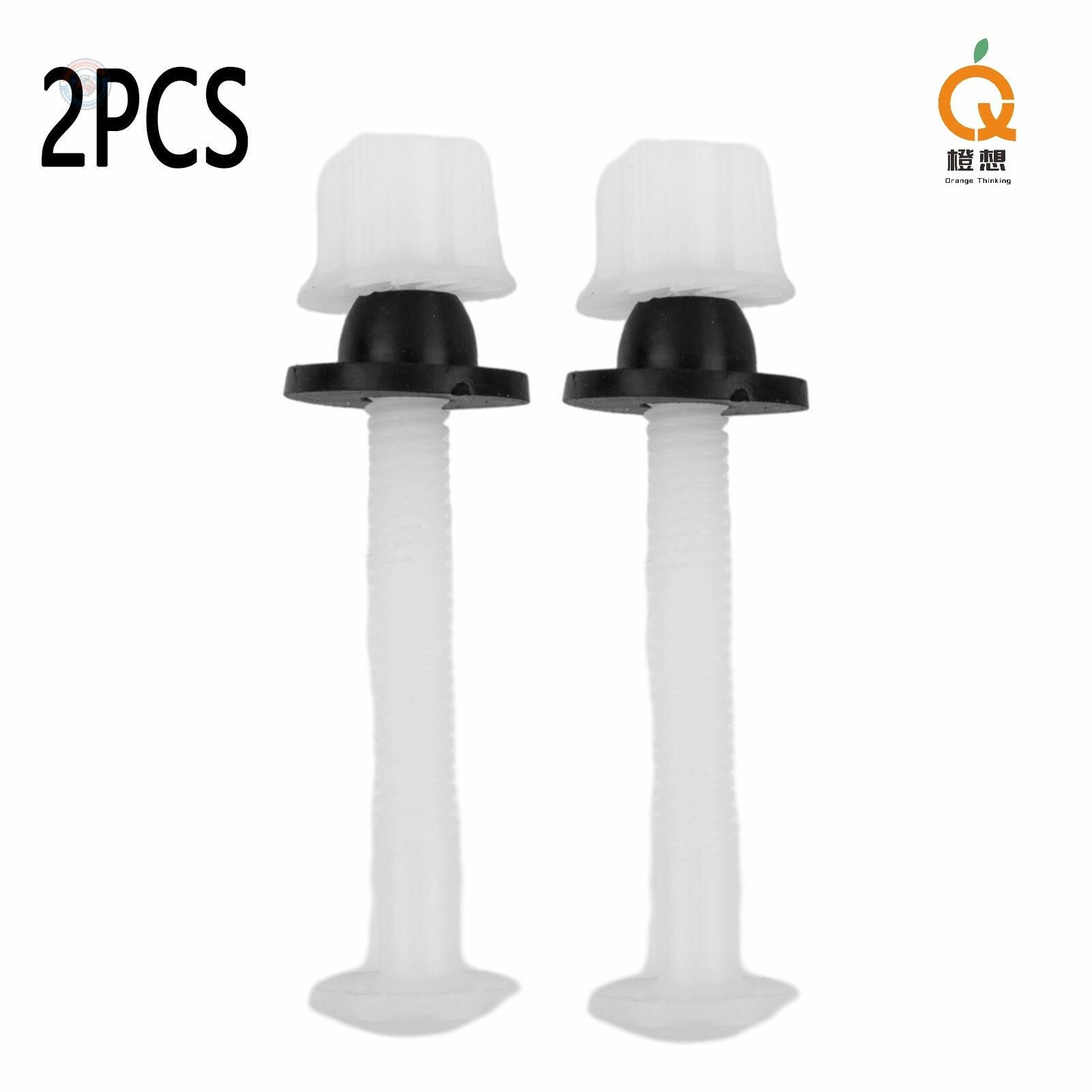 Эксклюзивный ремонтный комплект для унитаза: пластиковые болты с металлическими шайбами, универсальное крепление для крышки в белом и серебристом исполнении