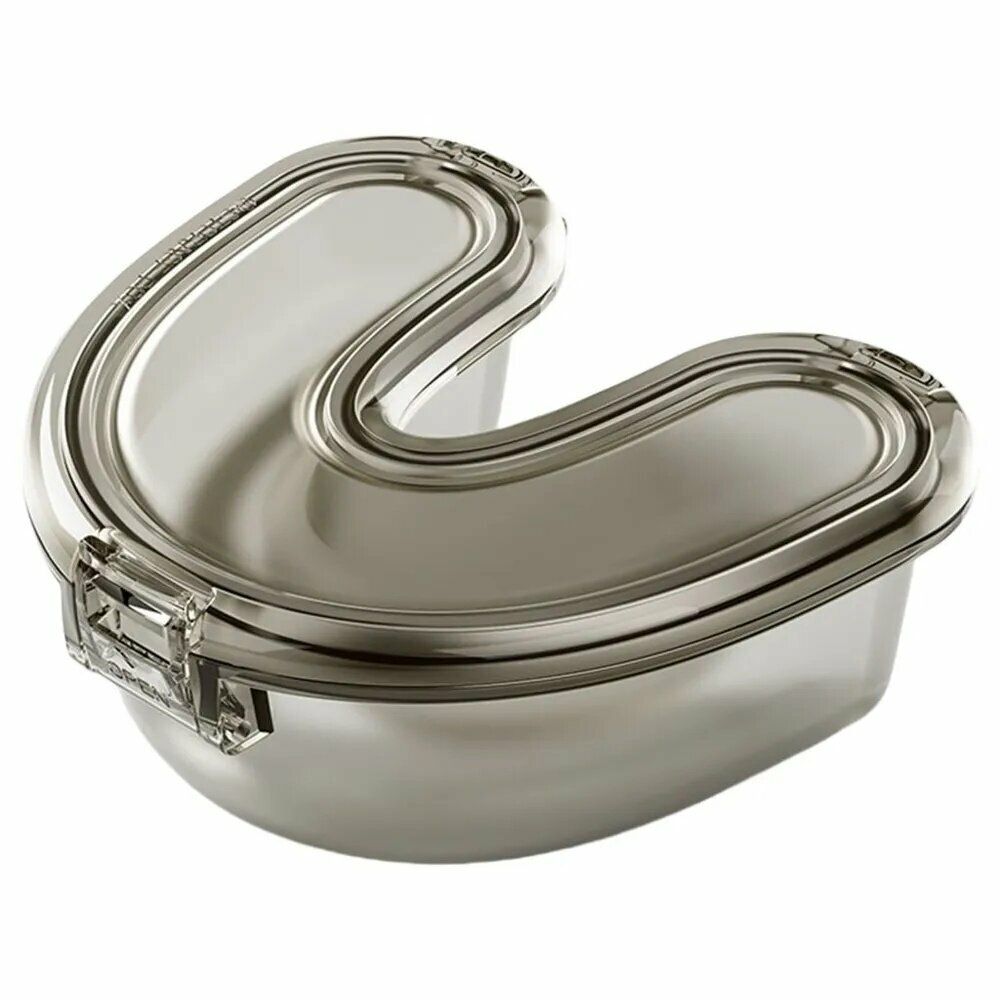 (1) Чехол для хранения невидимых брекетов портативный черный