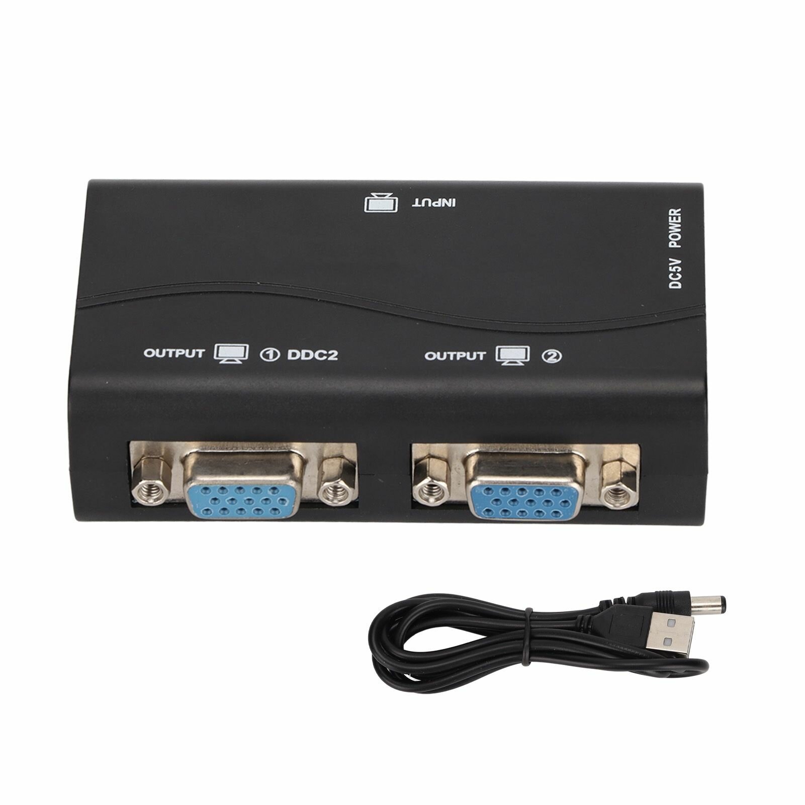 VGA-сплиттер 1в2, 250МГц, USB-питание, 1920 1440