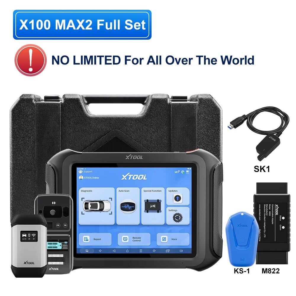 XTOOL X100 MAX2 Полный набор программаторов ключей Все системы автомобильного диагностического инструмента J2534 Программирование ECU 42 Сервисный двунаправленный брелок