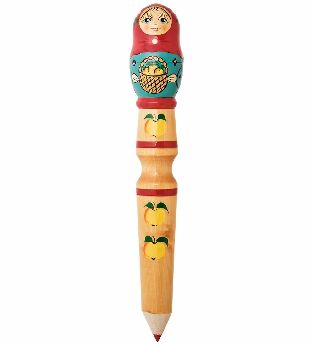 Карандаш 'Матрешка-Новосибирск" A2039607 Народные промыслы, Дерево липа, краски, лак