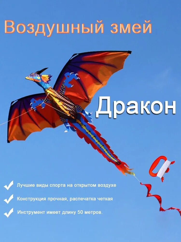 Дракон Воздушный змей Игрушки снаружи
