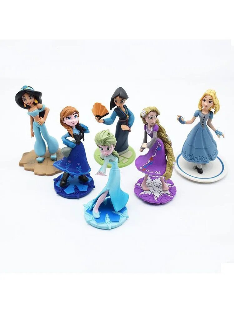 Кукла Frozen "Анна Айша 6", ручная работа, ПВХ материал, 10см, 6 элементов
