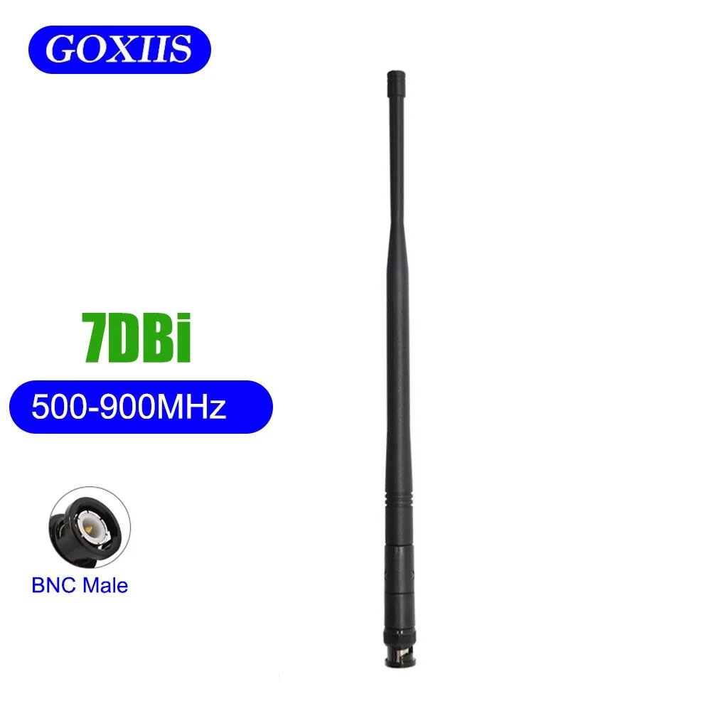 GOXIIS Антенна BNC TNC UHF 500-900 МГц 7дБи BNC-Male