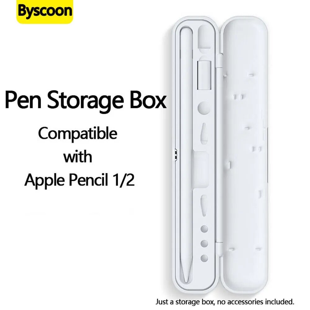 Коробка для хранения Apple Pencil 2-го/1-го поколения, аксессуар для iPad Pencil, кабель для зарядки, защитный чехол для стилуса