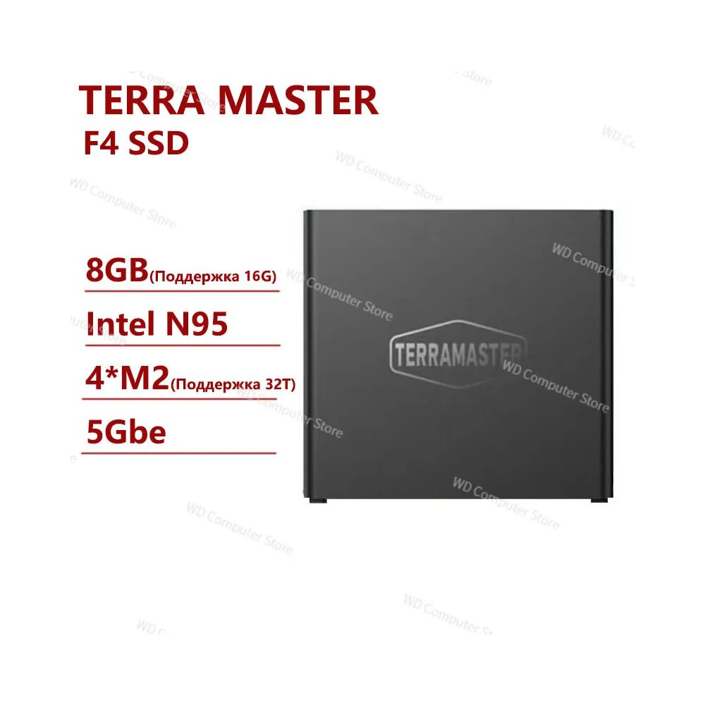 TERRAMASTER F4 SSD Полностью твердотельный четырехдисковый NAS Охранное оборудование для дома и дачи