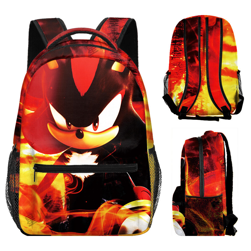 Прямые продажи с фабрики Sonic Backpack SONIC Сумки для начальной и средней школы Детский рюкзак Аниме Мультфильм Рюкзак