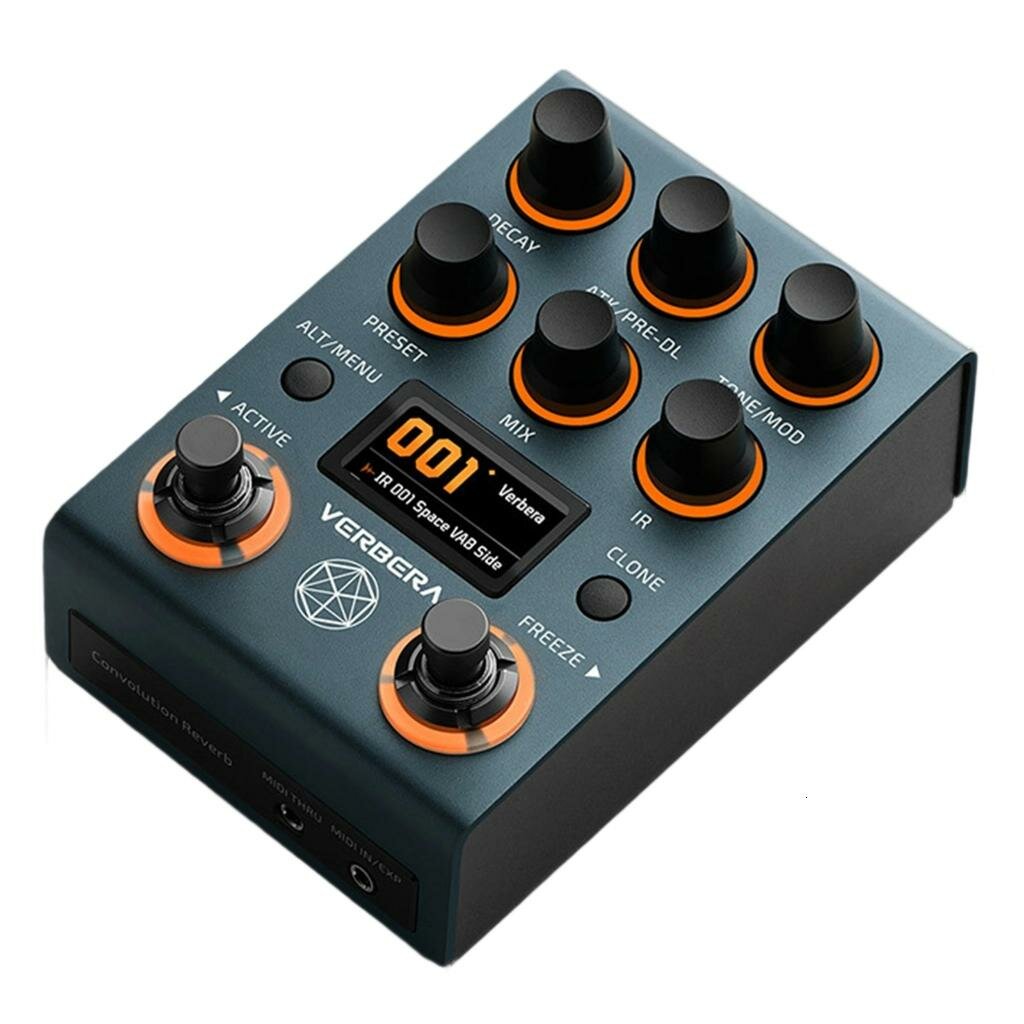 Гитарный процессор с дисторшном и задержкой