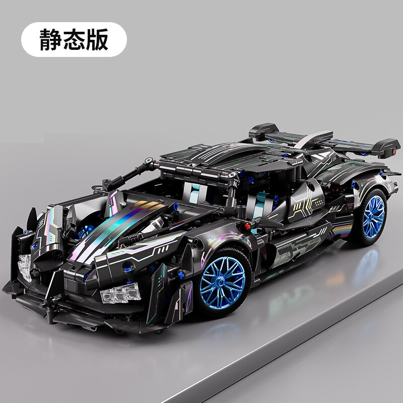 Совместим с LEGO кирпичами, киберпанк 911 Ламбо, звезда Гини, спортивный автомобиль, игрушка для детей, модель машины с дистанционным управлением