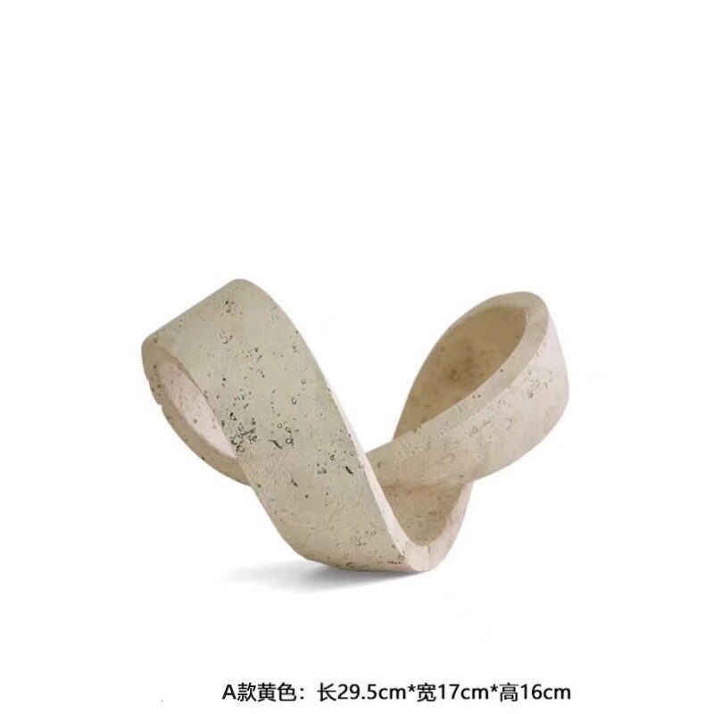 Современное легкое роскошное геометрическое кольцо, креативное искусство, имитация травертина, декор для гостиной, украшение для телевизионного шкафа