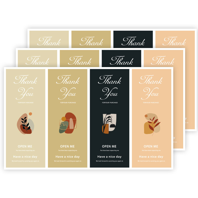 Простые прямоугольные наклейки "Спасибо", наклейки для запечатывания коробок с самолетами, наклейки для запечатывания курьерских коробок, клейкие этикетки